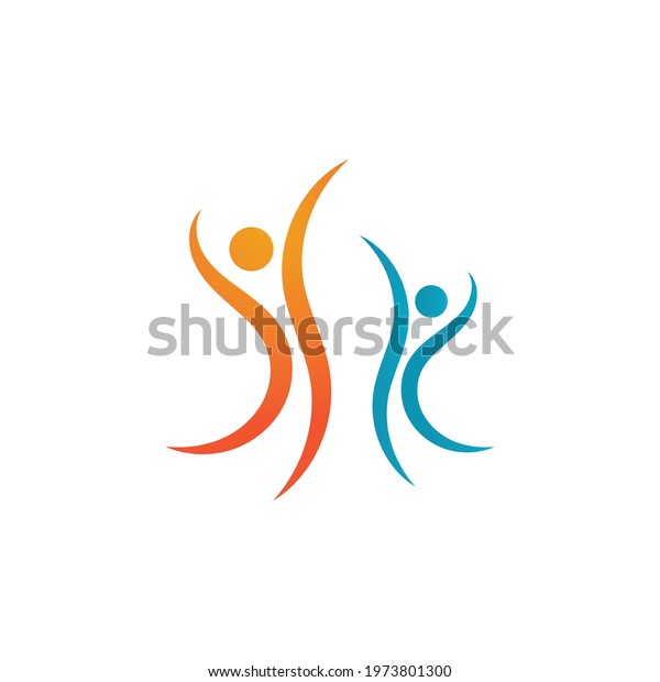 Human Characters Logo Sign Illustration Vector Stock Vector (Royalty ...