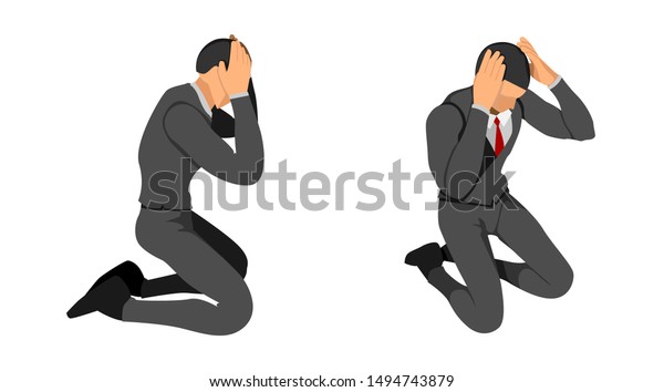Human Characters Men Wearing Red Suits Stock Vector (Royalty Free ...
