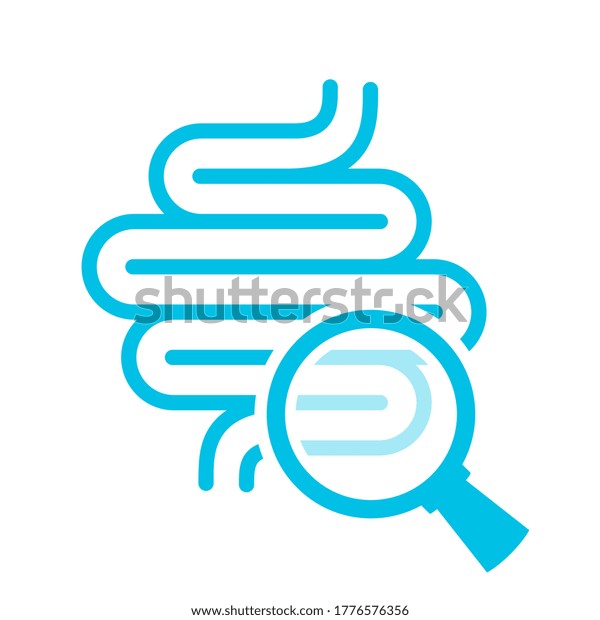 Human Colon Medical Examination Vector Icon Stock Vector (Royalty Free ...