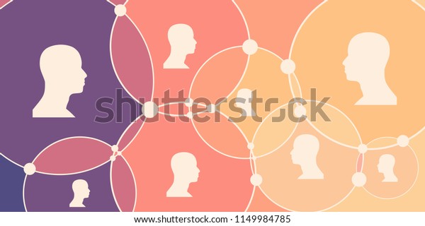 Human Communication Background Modern Vector Brochure Stock Vector ...