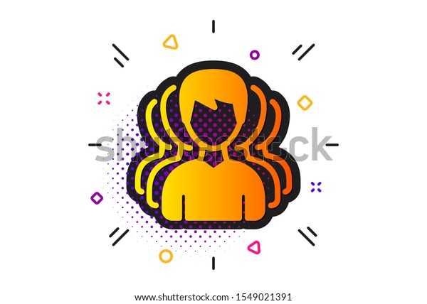 Human Communication Symbol Halftone Circles Pattern Stock Vector ...