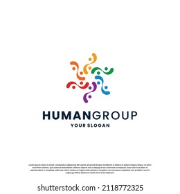 Human Community Logo Design Abstract People Stock Vector (Royalty Free ...