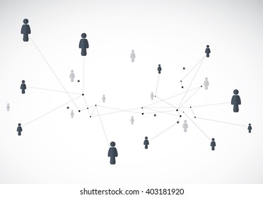 Human Connection Abstract Human Connection Human Stock Vector (Royalty ...