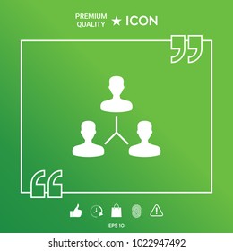 Human Connection Symbol Stock Vector (Royalty Free) 1022947492