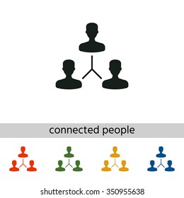 Human Connection Symbol: vector de stock (libre de regalías) 350955638 ...