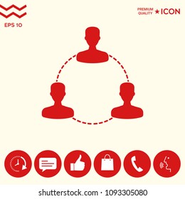 Human Connection Symbol Icon Stock Vector (Royalty Free) 1120633703