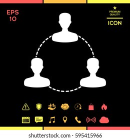 Human Connection Symbol Icon Stock Vector (Royalty Free) 595415966 ...