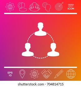 Human Connection Symbol Icon: เวกเตอร์สต็อก (ปลอดค่าลิขสิทธิ์ ...