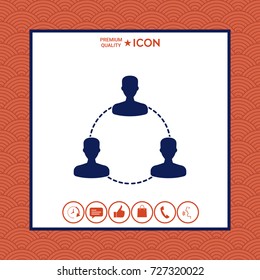 Human Connection Symbol Icon Stock Vector (Royalty Free) 727320022 ...