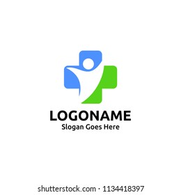 Human Cross Logo Design Stock Vector (Royalty Free) 1134418397 ...