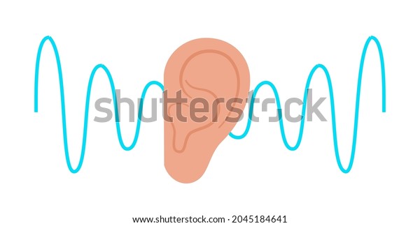 Human Ear Anatomy Auditory Icon Hearing Stock Vector (Royalty Free ...