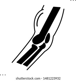 Human Elbow Joint Icon Outline Style Stock Vector (Royalty Free ...