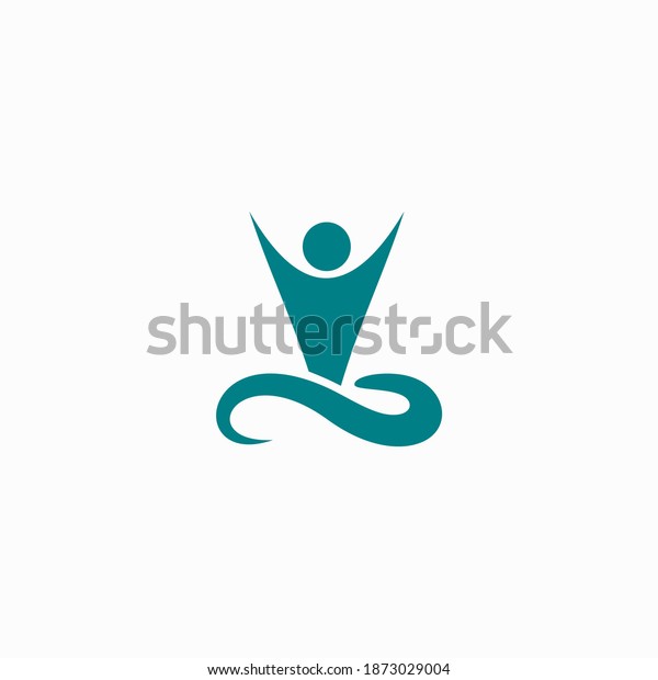 Human Emblem Logo Minimalist Logo On Stock Vector (Royalty Free ...