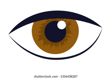 Human Eye Cartoon Stock Vector (Royalty Free) 1356438287 | Shutterstock