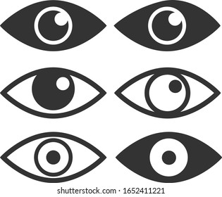 Human Eye Human Eye Icon Isolated Stock Vector (Royalty Free ...