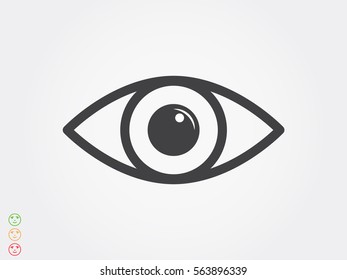 Eye Icon Visible Invisibility Symbol Vector: เวกเตอร์สต็อก (ปลอดค่า ...