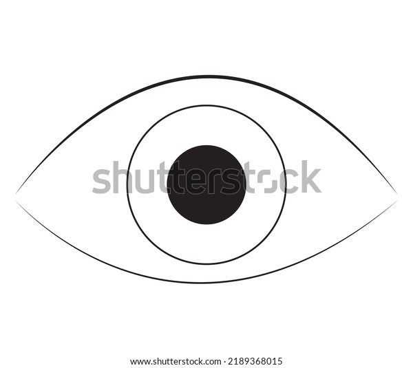 Human Eye Vector Illustration Isolated On Stock Vector (Royalty Free ...