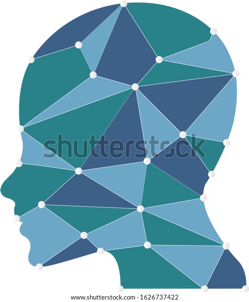 Human Face Art Style On White Stock Vector (Royalty Free) 1626737422 ...