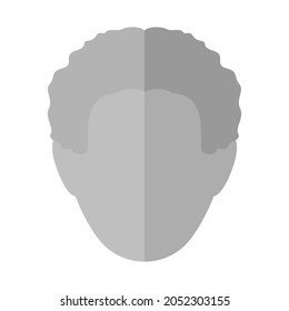 Human Face Icon On White Background Stock Vector (Royalty Free ...