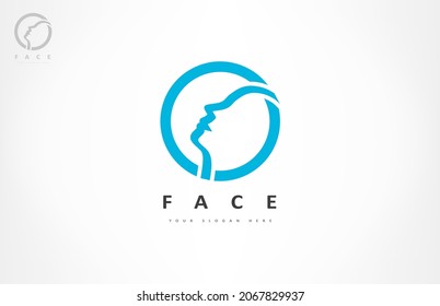 Human Face Logo Vector Design Stock Vector (Royalty Free) 2067829937 ...