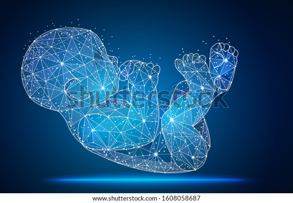Human Fetus Artificial Nurtured Bionic Fetuses Stock Vector (Royalty ...