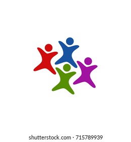 Human Figure Forming Formation Stock Vector (Royalty Free) 715789939