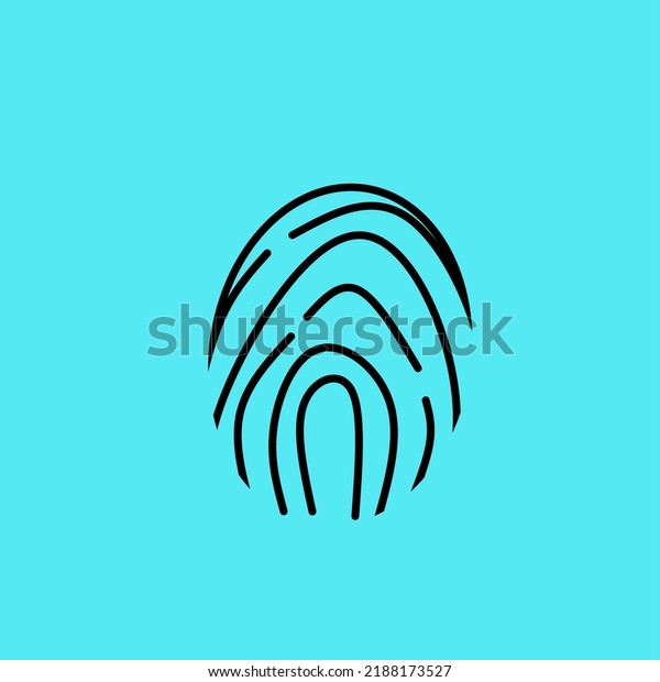Human Fingerprint Cartoon Photo Vector Illustration: เวกเตอร์สต็อก ...