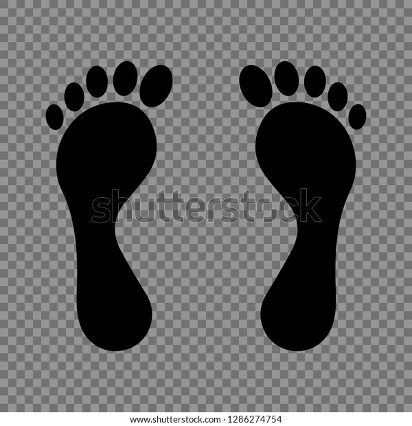 Human Foot Footprint Path Footprints Vector Stock Vector (Royalty Free ...