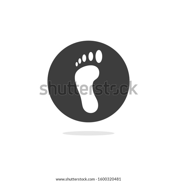 Human Foot Step Icon Stock Vector Stock Vector (Royalty Free ...