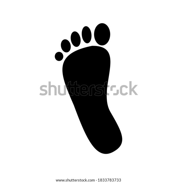 Human Footprint Drawing Vector Illustration Stock Vector (Royalty Free ...
