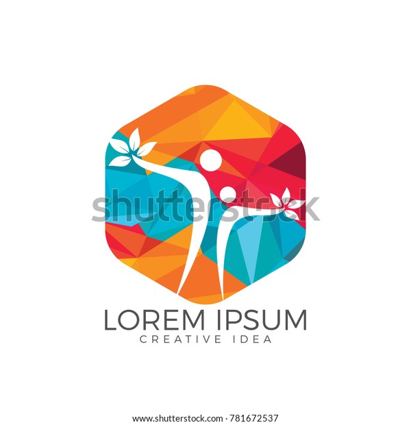 Human Friendship Bonding Logo Design Human Stock Vector (Royalty Free ...