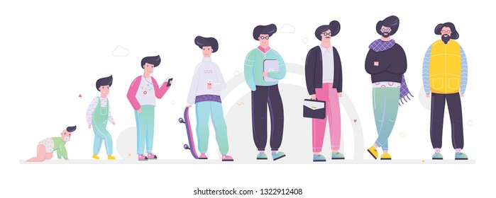 Human Generation Set Collection People Different Stock Illustration ...