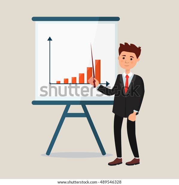 Human Giving Business Presentation Stock Vector (Royalty Free ...