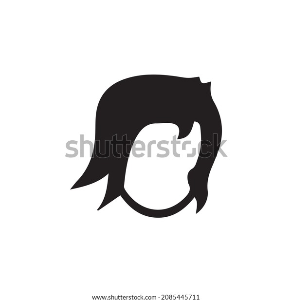 Human Hair Icon Continuous Line Drawing Stock Vector (Royalty Free ...