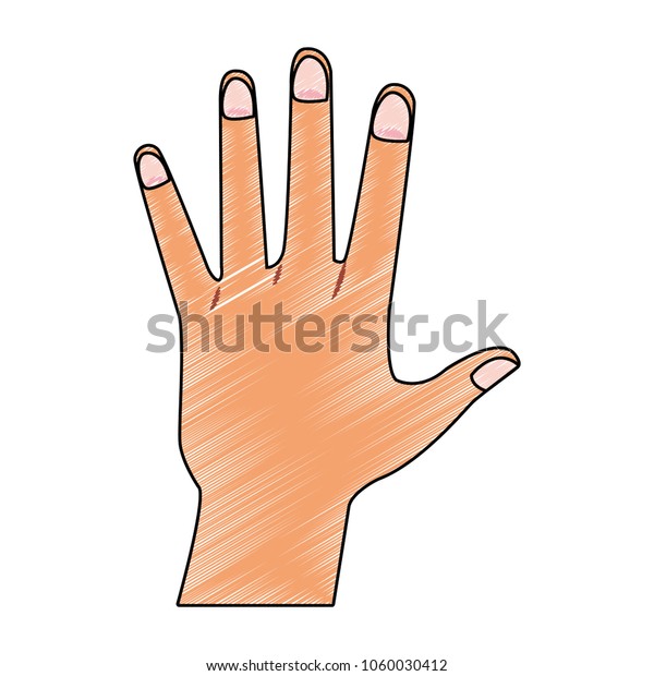 Human Hand Cartoon Stock Vector (Royalty Free) 1060030412 | Shutterstock