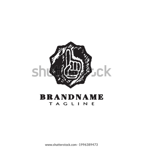 Human Hand Finger Logo Icon Design Stock Vector (Royalty Free ...