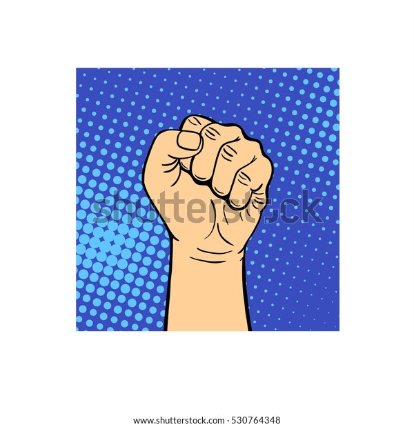 Human Hand Fist Vector Illustration Stock Vector (Royalty Free ...