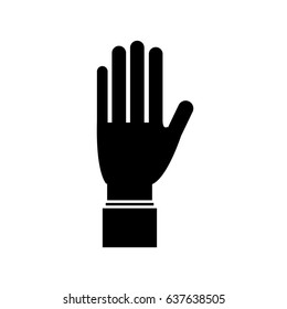 Human Hand Icon Stock Vector (Royalty Free) 637638505 | Shutterstock