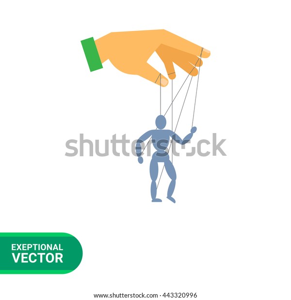 Human Hand Marionette Puppet Stock Vector (Royalty Free) 443320996