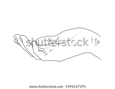Outstretched Hand Clipart | Free download on ClipArtMag