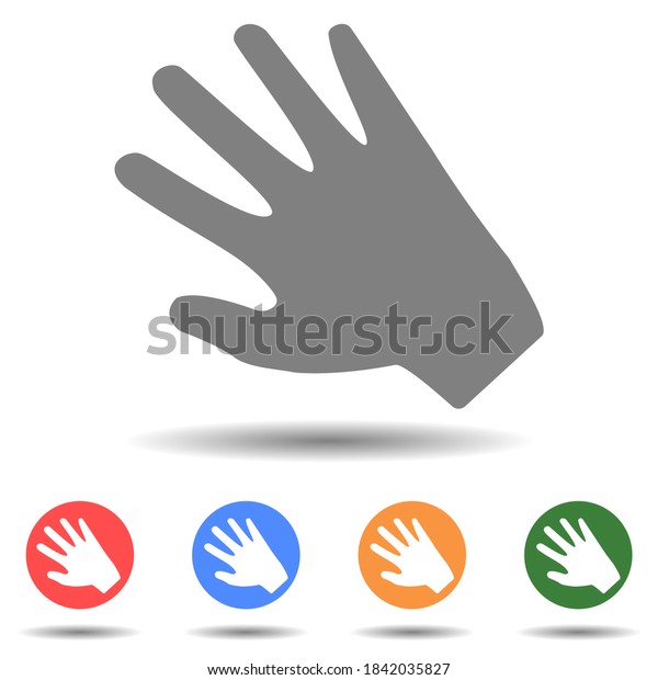 Human Hand Palm Icon Vector Stock Vector (Royalty Free) 1842035827 ...