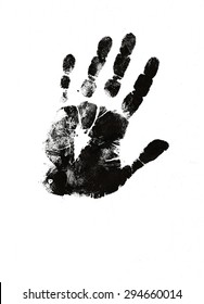 Human Hand Print Vector Illustration Stock Vector (Royalty Free ...