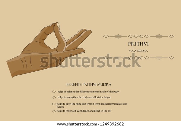 Human Hand Prithvi Yoga Mudra Benefits: เวกเตอร์สต็อก (ปลอดค่าลิขสิทธิ์ ...