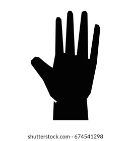 Human Hand Symbol Stock Vector (Royalty Free) 674541298 | Shutterstock