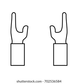 Human Hand Symbol Stock Vector (Royalty Free) 702536584 | Shutterstock