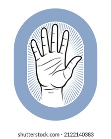 Human Hand Vector Image Human Palm Stock Vector (Royalty Free ...