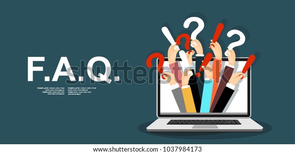 Human Hands Holding Question Mark Faq: immagine vettoriale stock ...