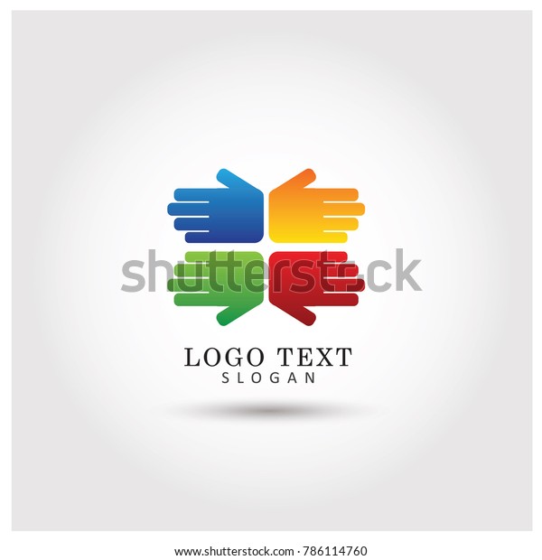 Human Hands Logo Symbol Icon Vector 스톡 벡터(로열티 프리) 786114760 | Shutterstock