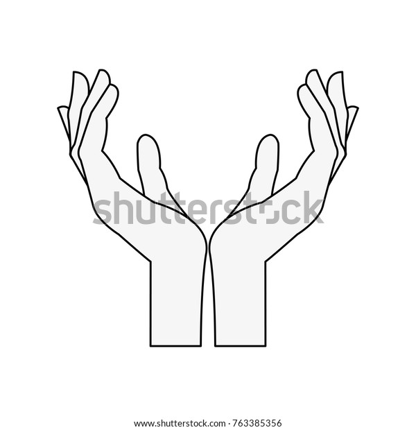 Human Hands Symbol Stock Vector (Royalty Free) 763385356 | Shutterstock