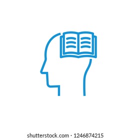Tabula Rasa Icon Blank Book Head: vector de stock (libre de regalías ...